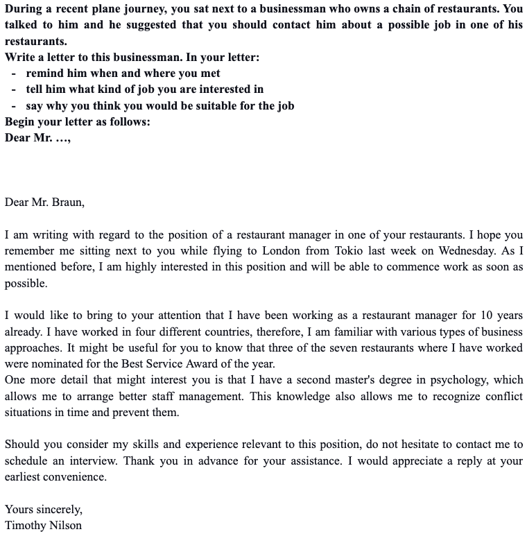 Semi Formal Letter My IELTS Classroom | Formal, Informal And